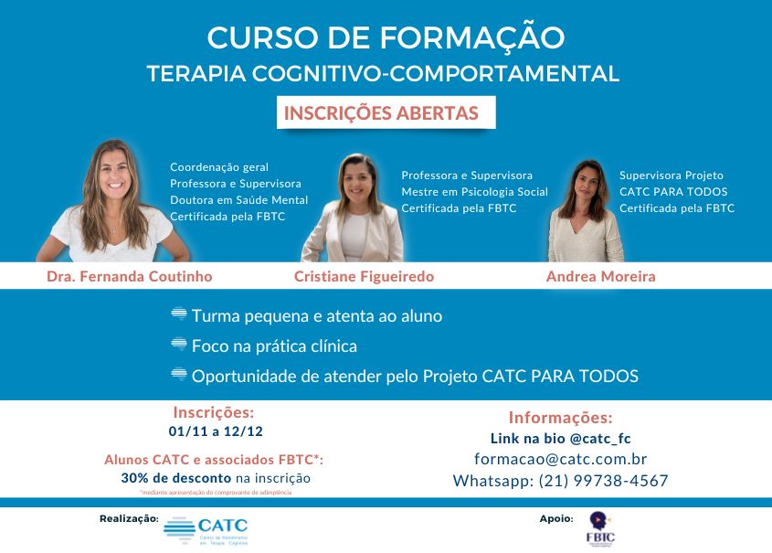 Curso de Formação em Terapia Cognitivo-Comportamental [CATC] – FBTC